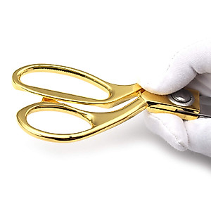 JYTUUL Gold 8" Sharp Tailor Scissors Fabric Scissors Leather Scissors Stainless Steel Professional Heavy Duty Clothing Dressmaking Shears Tailor Sewing Fabric Craft Cutting
