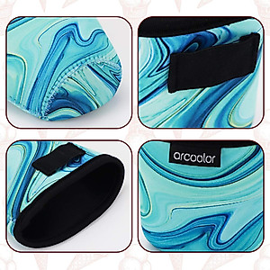 Arcoolor 4 Pack Pint Size Ice Cream Sleeves Cozy Neoprene Cover with Spoon Holder (Marble)