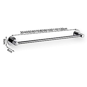 Towel Racks Towel Rack Towel Rails Wall Mounted Bath Towel Rack,Stainless Steel Towel Bar Rack Round Single Towel Rails Screw Wall Mounted Hanging Bathroom Kitchen/70cm Bath Towel Shelf Yearn for-60cm