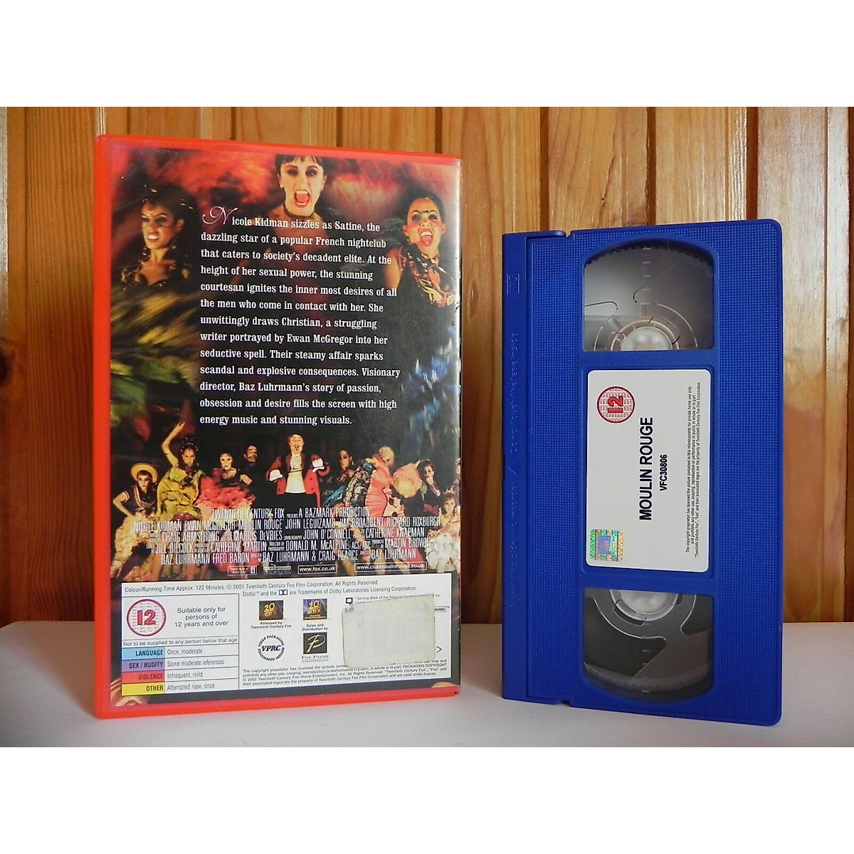 Moulin Rouge - 20th Century Fox - Musical - Ex-Rental - Large Box - Pal VHS