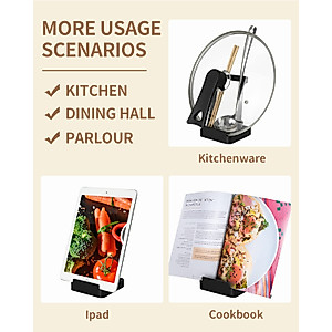 Mukkuri Black Alloy Steel Utensil Stand, 4 in L x 4 in W x 6 in H