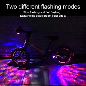 VGEBY Plastic Bike Disco Lights Bicycle Colorful Light Children Kids Entertainment Bike Dancing Lamp Cycling Accessory