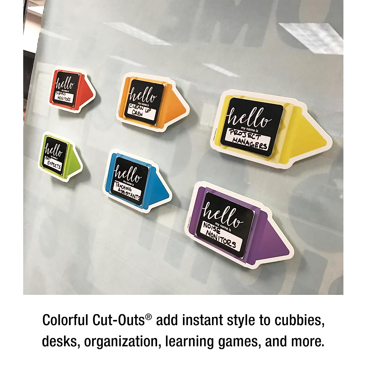 Crayon Bulletin Board Cutouts - Bright Classroom Decorations & Labels