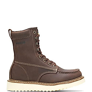 Wolverine Men's Loader 8" Steel Toe Wedge Work Boot, Brown, 10.5 M US