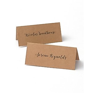 Kraft Printable Place Cards