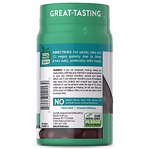 Nature's Truth Ginkgo Biloba Gummies | 100mg | 50 Count | Peach Raspberry Flavor | Vegan, Non-GMO & Gluten Free Extract Supplement