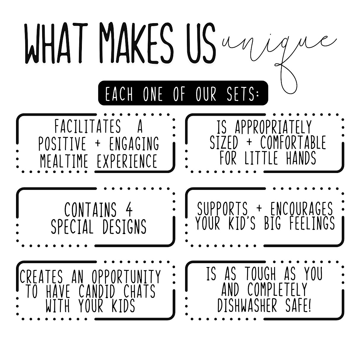 Toddler Spoons and Forks for Self Feeding | 4pc Stainless Steel Utensils Engraved with Positive Words to Encourage Eating | Ages 2-6 Kids Utensils