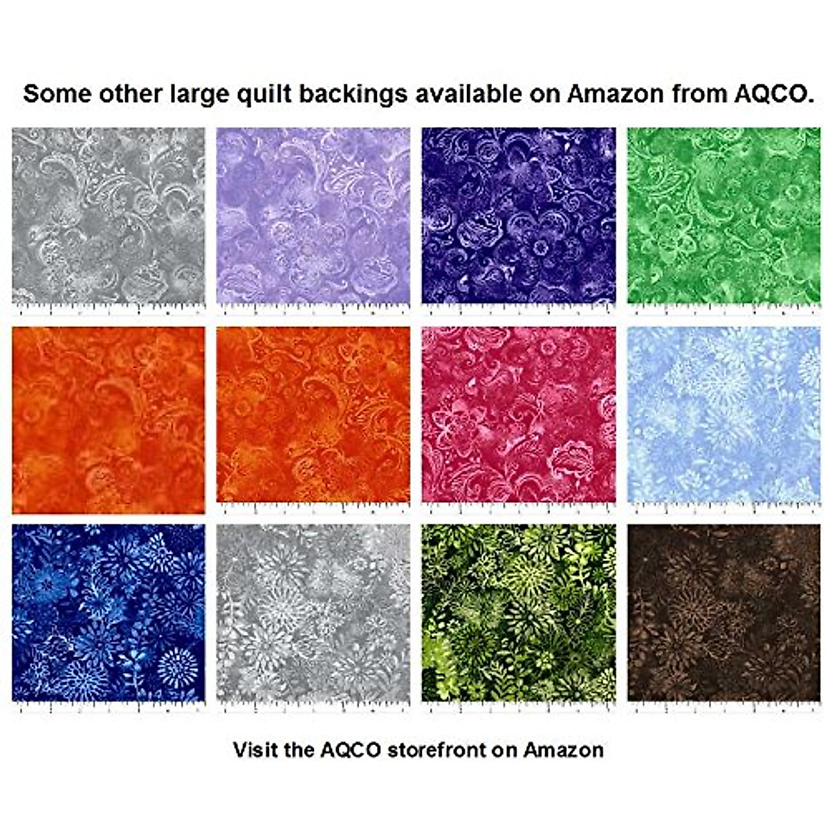 Quilt Backing, Large, Seamless, from AQCO, Brick Red, 44395-108