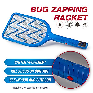 PIC Mega Handheld Bug Zapper Racket w/Bottle Opener