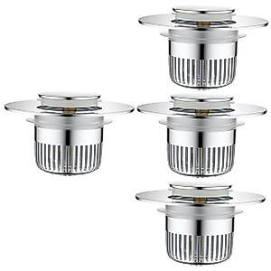 4pcs Kitchen Sink Stopper Sink Drain Filter Bathroom Sink Stoppers Sink Drain Stopper Bathtub Sink Stopper Bathroom Drain Stopper Bathtub Stopper Washbasin Plug Bathtub Drain Plug