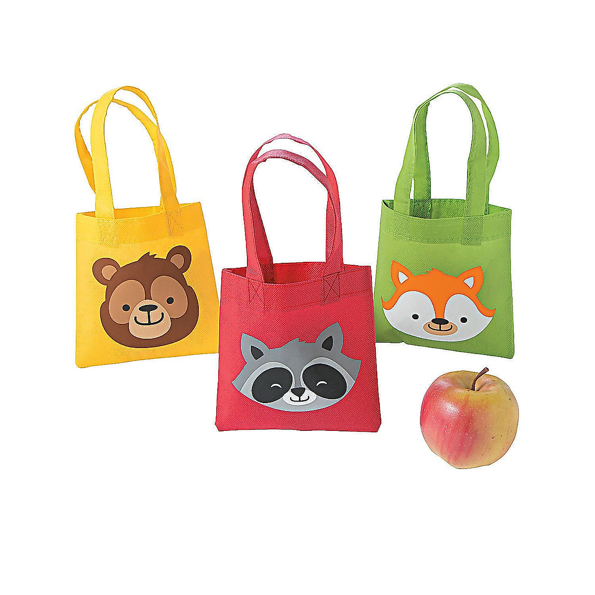 WOODLAND PARTY MINI TOTE BAGS - Apparel Accessories - 12 Pieces