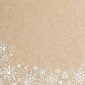Great Papers! White Snowflakes Letterhead, 8.5" x 11", 80 Count (2019116), Brown, white, 80 Sheets