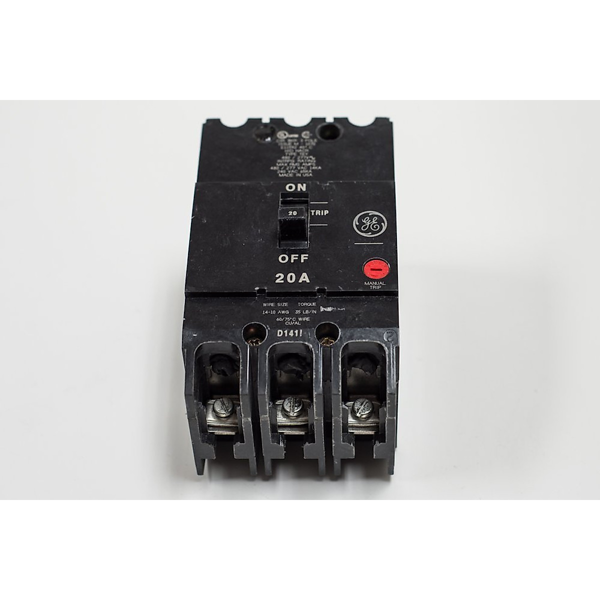 General Electric GETEY330 GE TEY330 3P-480V-30A CB, Black