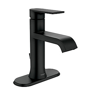 Moen FAUCET BATH GENTA MATTE BLK 1H 84760BL