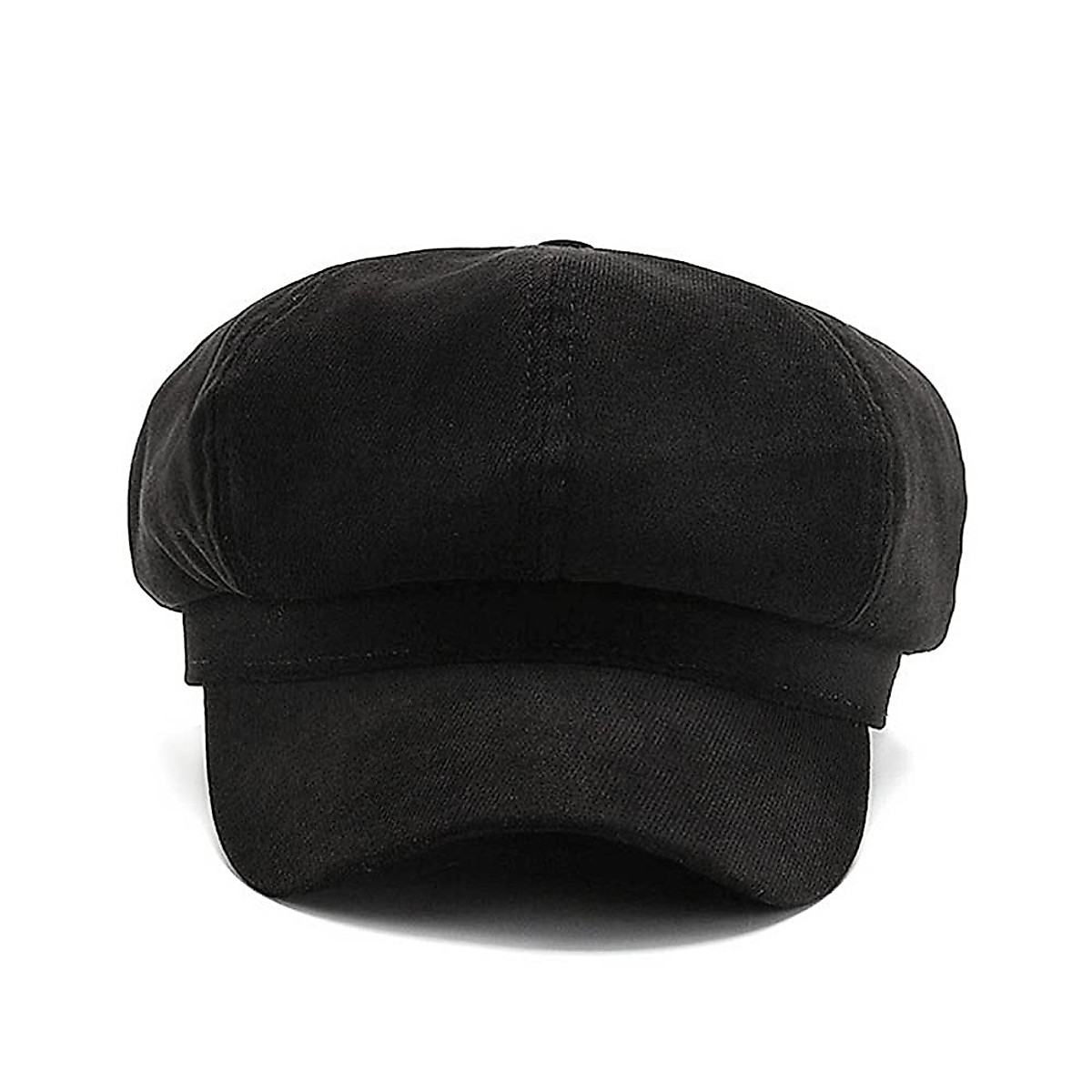 XYIYI Black Fashion Newsboy Caps Visor Beret Hats Paperboy Gatsby Hat Octagonal Cap for Womens Girls