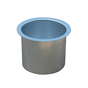 FR Universal Replacement Metal Cup Holder, Silver, 3 3/8" Diameter