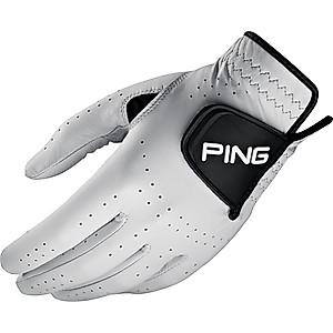 NEW Ping Tour White Solite Premium Cabretta Leather Golf Glove Mens Right Hand(Left Handed Golfer) Medium Large