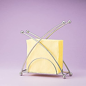 Stainless Steel Napkin Holder for Tables – Napkin Holders for Kitchen, Table Napkin Holders, Cocktail Napkin Holder, Modern Napkin Holder, Paper Napkins Holder, Servilleteros Para Mesas, Chrome