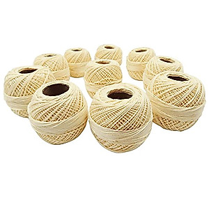 S2J Embroidery Yarn Cotton Crochet Thread Lot of 10 Pcs Knitting Tatting Ball