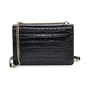 DKNY Women's Elissa Small Shoulder Bag, Black Gold