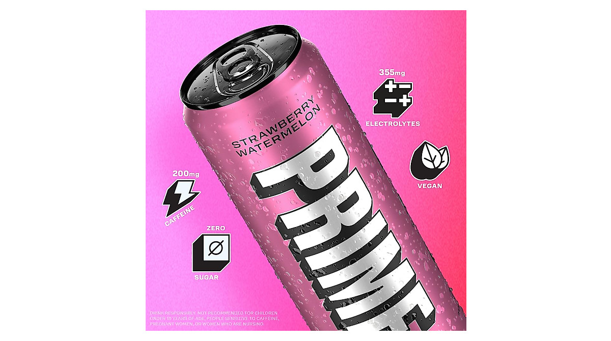 Prime Energy Drink: 200mg Caffeine, Zero Sugar, Vegan