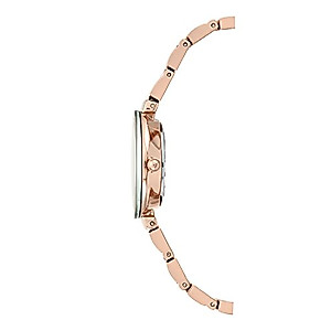Anne Klein Women's AK/2434RGRG Diamond-Accented Rose Gold-Tone Bracelet Watch