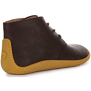 Vivobarefoot Addis Desert Men's Rich-Leather Natural Midtop Bt Ankle Boots (Brown, Size 10)