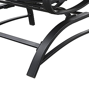 LOKATSE HOME Patio Bistro Armchairs Set of 2 Outdoor Dining Seating Chair with Fabric Metal Frame, Textilene Mesh, 2, Grey