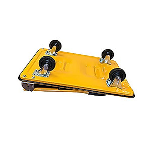 PrimeTrendz Push Cart Dolly Platform Cart | Moving Platform Hand Truck | Foldable for Easy Storage and 360 Degree Swivel Wheels | 330lb Weight Capacity