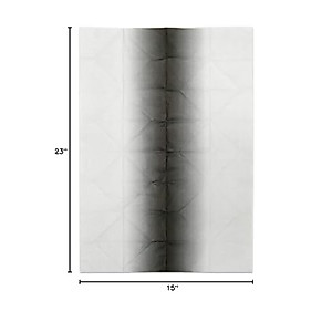 Fanxyware Star Shaped Origami Dinner Napkins in Gradient Black & White (Disposable) - 12 Pack, 23" x 15", 3-Ply Paper - Style Name: Pop Gaze