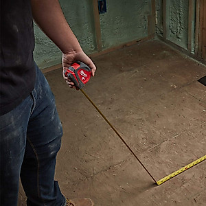 Milwaukee 4932459596 8m/26ft Pro Compact Tape Measure, Red
