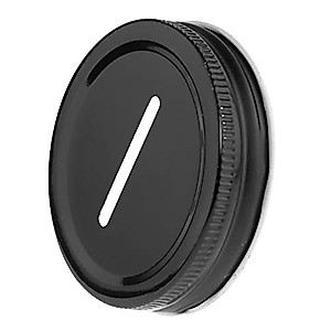 VEIREN 10 Pieces Coin Slot Lids mason-jar Coin Slot Piggy Bank Lid Stainless Steel Metal Cap Cover for Regular Mouth MASON JAR Storage Ball Canning Jars Slotted Insert Caps for Kids Adult(70mm, Black)