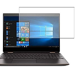Puccy Anti Blue Light Tempered Glass Screen Protector Film , compatible with HP Spectre x360 15-df0000 / df0010tx / df0009tx / df0000nx / df0000tx / df0000no / df0002na / df0004na 15.6" （Active Area Cover Only） Protective Protectors Guard