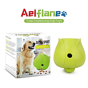 Aelflane Treat Dispensing Dog Toys for Small Dogs,Dog Puzzle Toy,Chew Toy for Dogs, Petals Dog Balls Treat Dispensing Dog Toys