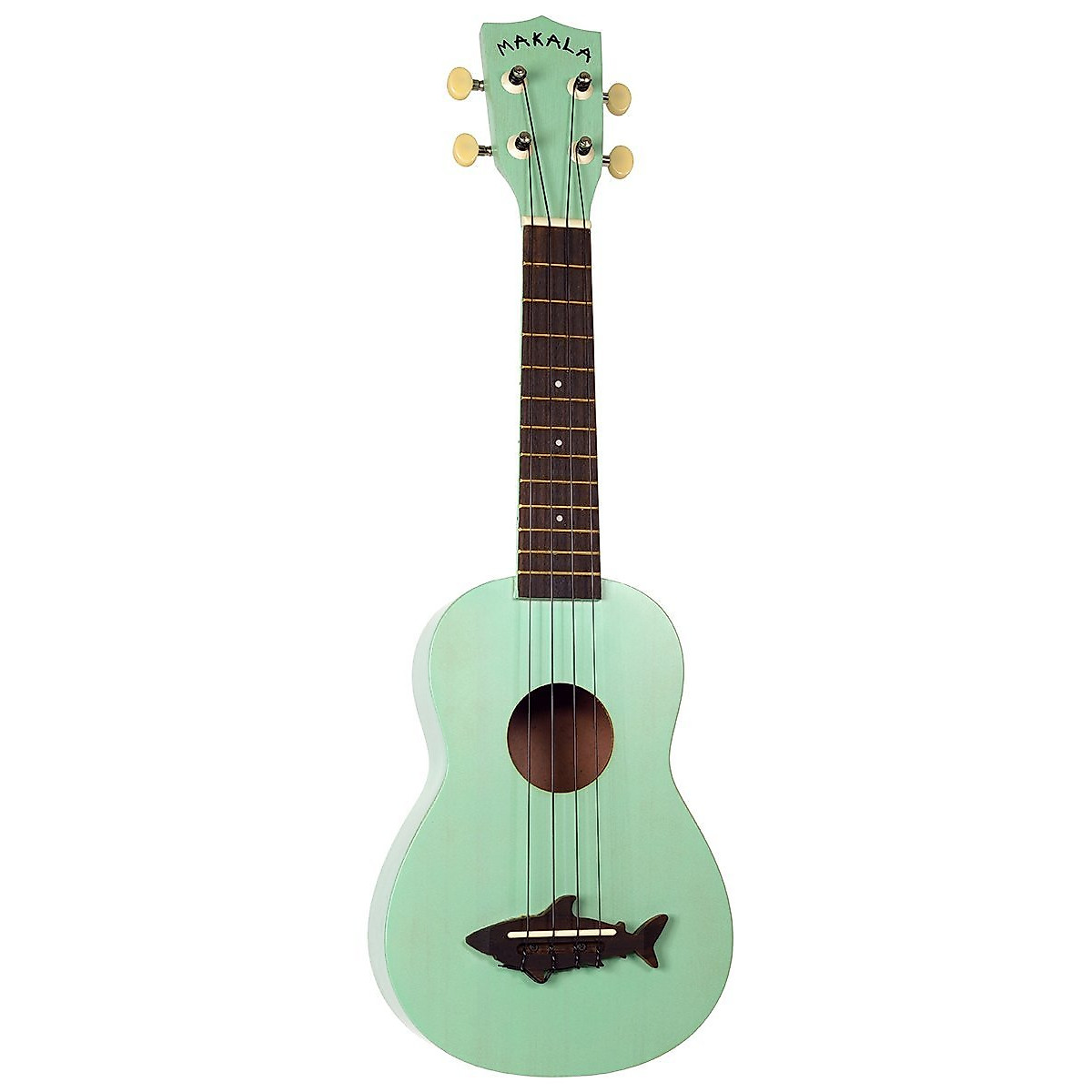 Makala Surf Green Shark Soprano Ukulele by Kala (MK-SS/GRN)