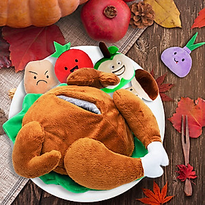 Lepawit Hide and Seek Dog Toys, Turkey Squeaky Interactive Puzzle Dog Toys for Boredom and Stimulation, Dog Enrichment Toys for Small and Medium Dogs