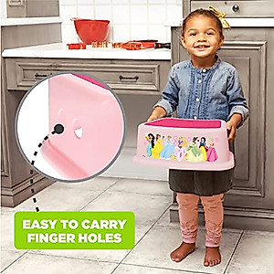 Disney Princess Loving Life Step Stool - Kids Step Stool, Potty Training, Non-Slip, Bathroom, Kitchen, Lightweight