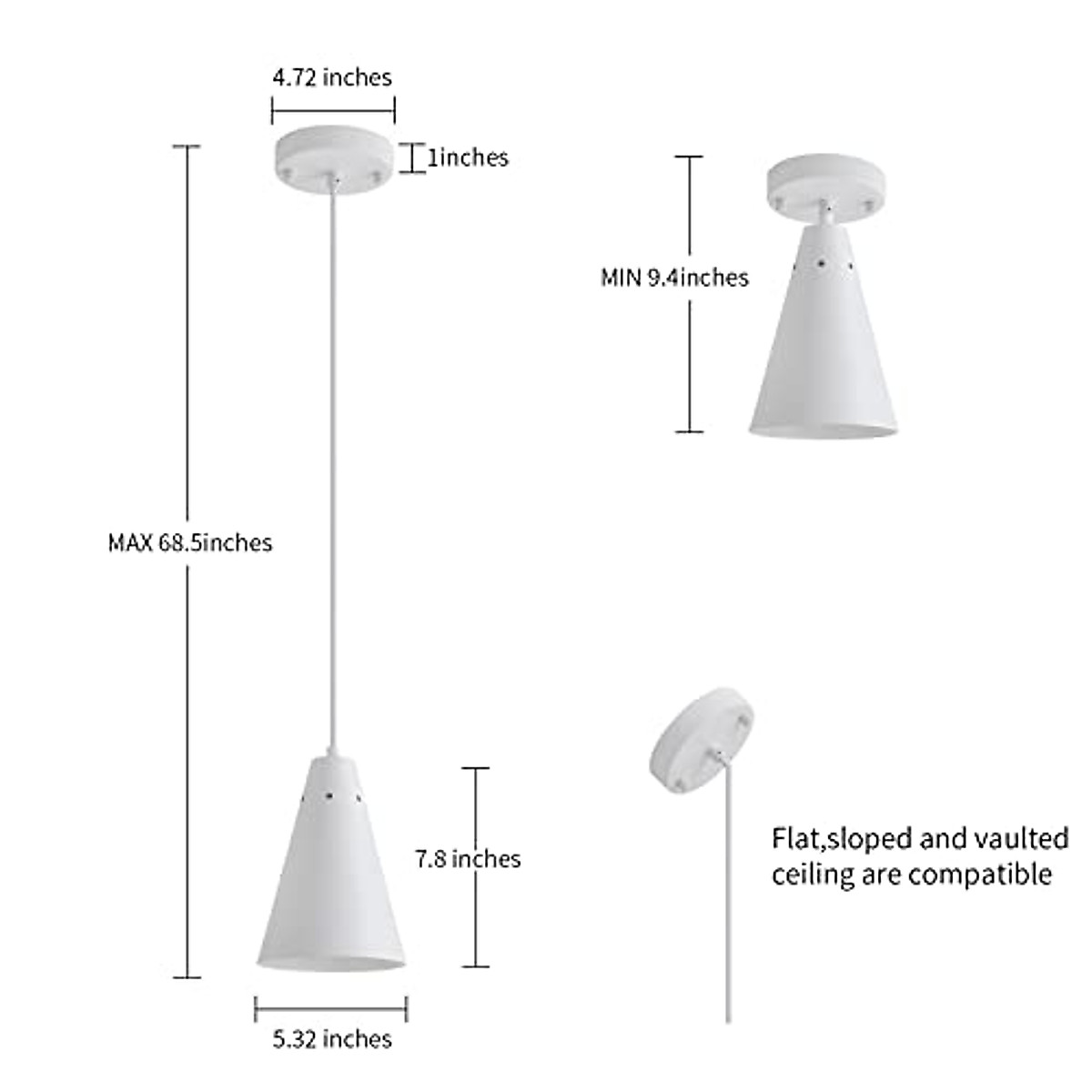 White Pendant Lights Kitchen Island 3 Pack with Metal Shade, Adjustable Cord,White Wall Sconces Set of 2, Bohemian Modern Light Fixtures, Farmhouse Hemp Rope Woven Light for Bar,Sink,Bedroom,Hallway