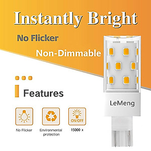 LEMENG 50watt T10 Wedge Base 921 LED Light Bulb 5W 500lm 6000K Daylight White 12VAC/DC for Outdoor Landscape Path, RV Camper Trailer Motorhome Marine Boat Lighting-6 Pack