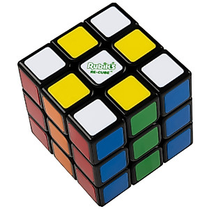 Rubik's Cube, Re-Cube, The Original 3x3 Cube Made with 100% Recycled Plastic 3D Puzzle Fidget Cube Stress Relief Travel Game, for Ages 8+