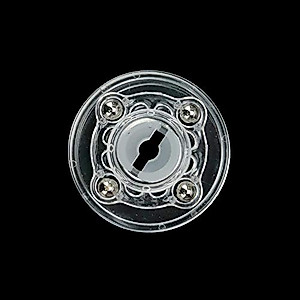 FarBoat 4Pcs Plastic Turntable 2-Inch Acrylic Turntable Heavy Duty Organizer Bearings Hardware for Kitchen Spice Rack Table Cake (Clear)