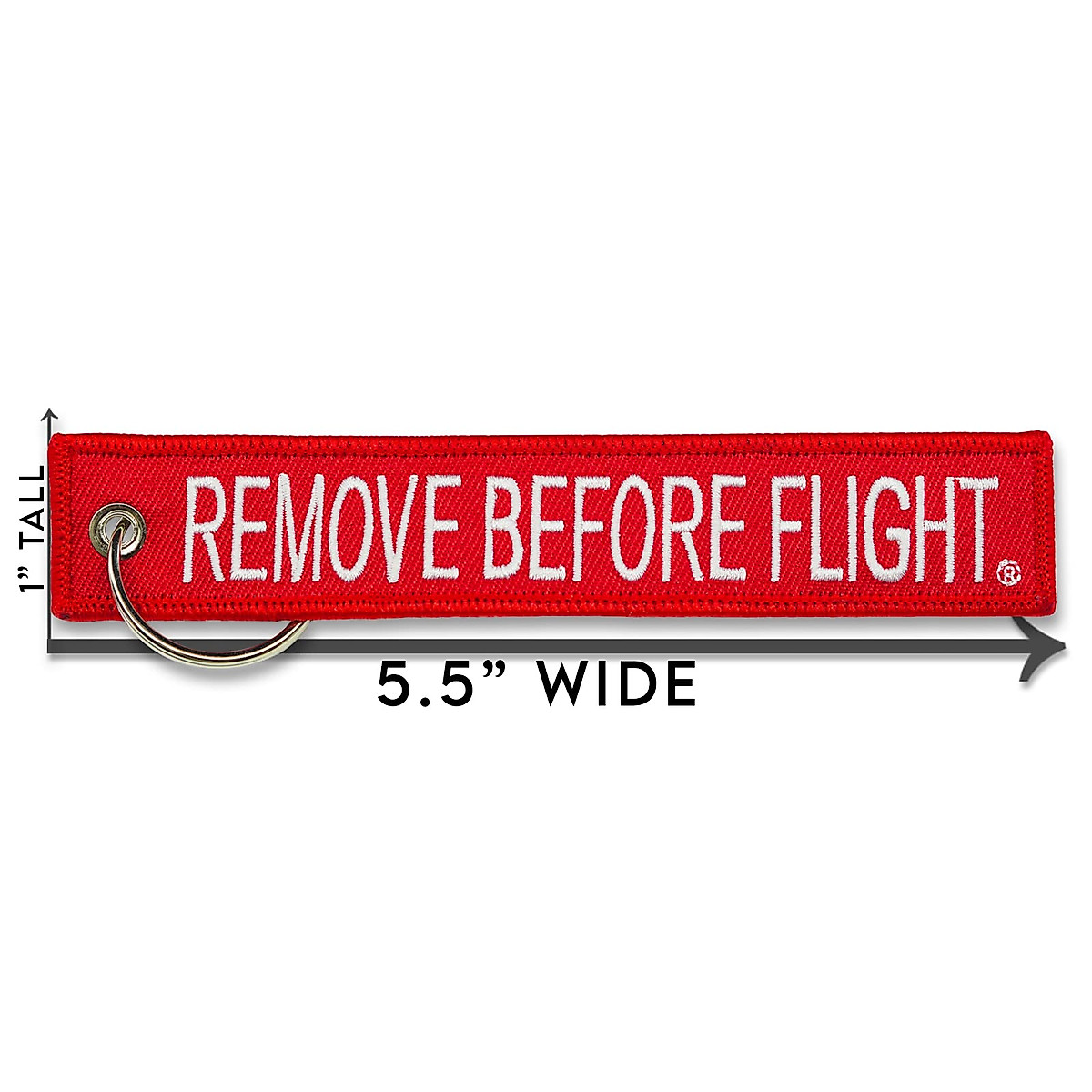 Apex Imports AIXEPA 3X Remove Before Flight Red/White Key Chain 5.5" x 1" Motorcycle ATV Car Truck Keychain