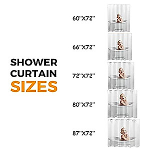 BLINGPAINTING Custom Photo Shower Curtains Custom Image Shower Curtain Custom Shower Curtain Personalized Shower Curtain (60x72inch)