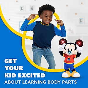 Disney Junior Mickey Mouse Head to Toes Plush with Motion, Sounds, Phrases, Officially Licensed Kids Toys for Ages 3 Up by Just Play