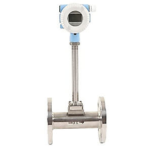 Intelligent Flowmeter, Water Flowing Meter Multifunctional Aluminum Alloy Silver Blue High Accuracy 24V for Measuring