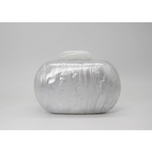 Dirmmis Fashion Women Acrylic Cute Round Marble White Pearl Party Evening Bags Luxury Prom Handbags Casual Clutch