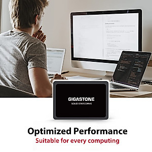 Gigastone SATA SSD 250GB (3-Pack) 2.5 inch SSD 500MB/s Upgrade Laptop PC Memory and Storage PS4 HDD Replacement 2.5" Internal Solid State Hard Drives SATA III SLC Cache 3D NAND Increase Performance