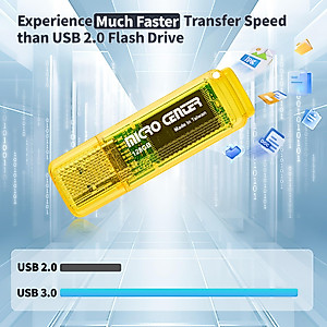 INLAND Micro Center SuperSpeed 2 Pack 128GB USB 3.0 Flash Drive Gum Size Memory Stick Thumb Drive Data Storage Jump Drive (128G-2 Pack)