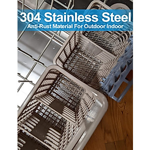 5 Pack Wire Mesh Screen 13.4'' x 9.5'' for Air Vent, 24cm x 34cm, 20 Mesh, 1mm Hole, 304 Stainless Steel Wire Mesh, Easy to Cut