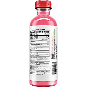 Bai Kupang Strawberry Kiwi, Antioxidant Infused Beverage, 18 fl oz bottle (Pack of 12)